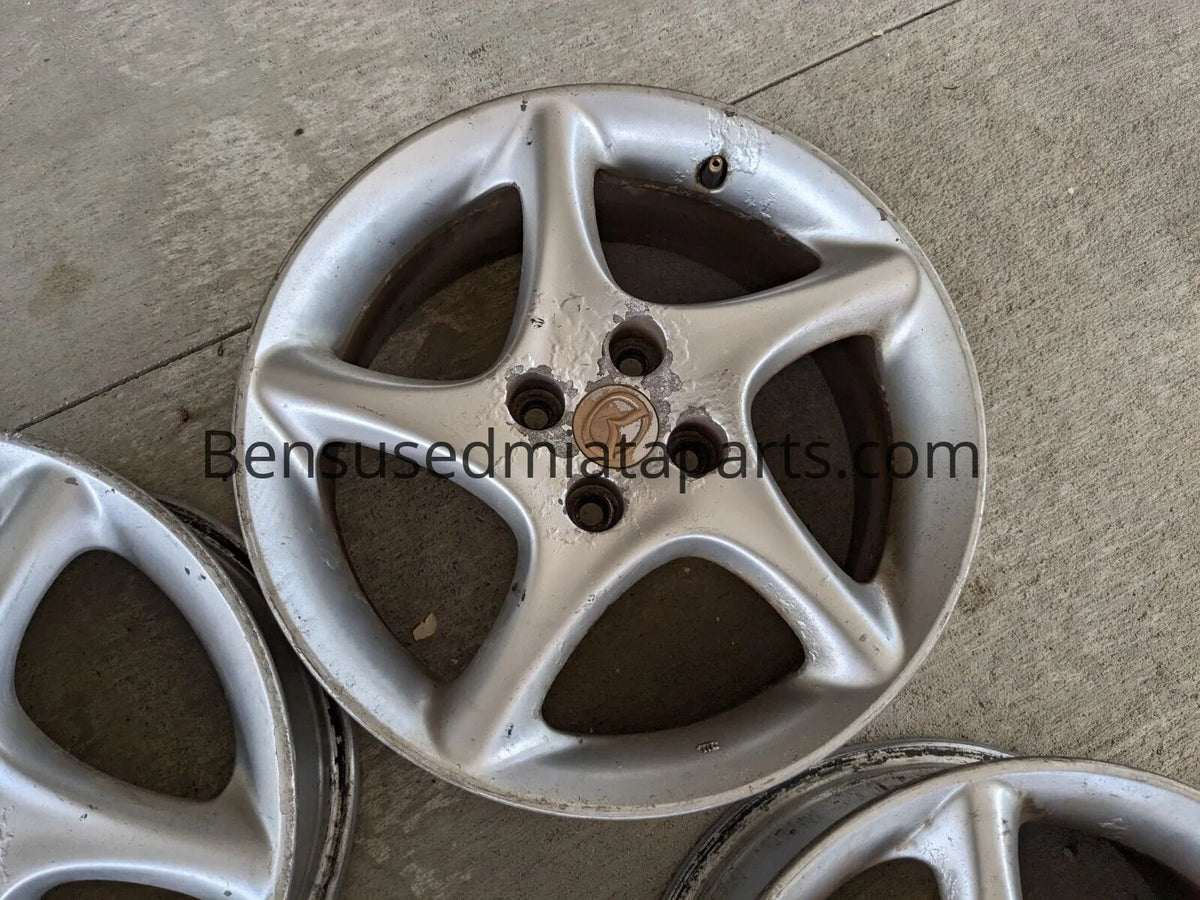 16” Mazda Miata OEM Alloy Wheel Rim Twist 5 spoke 16x6.5 +40 4x100 #2 ...
